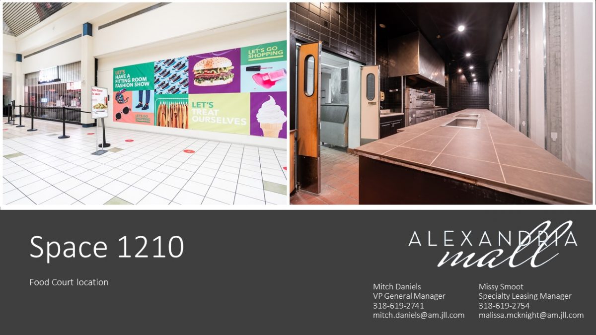 Alexandria Mall Available Space